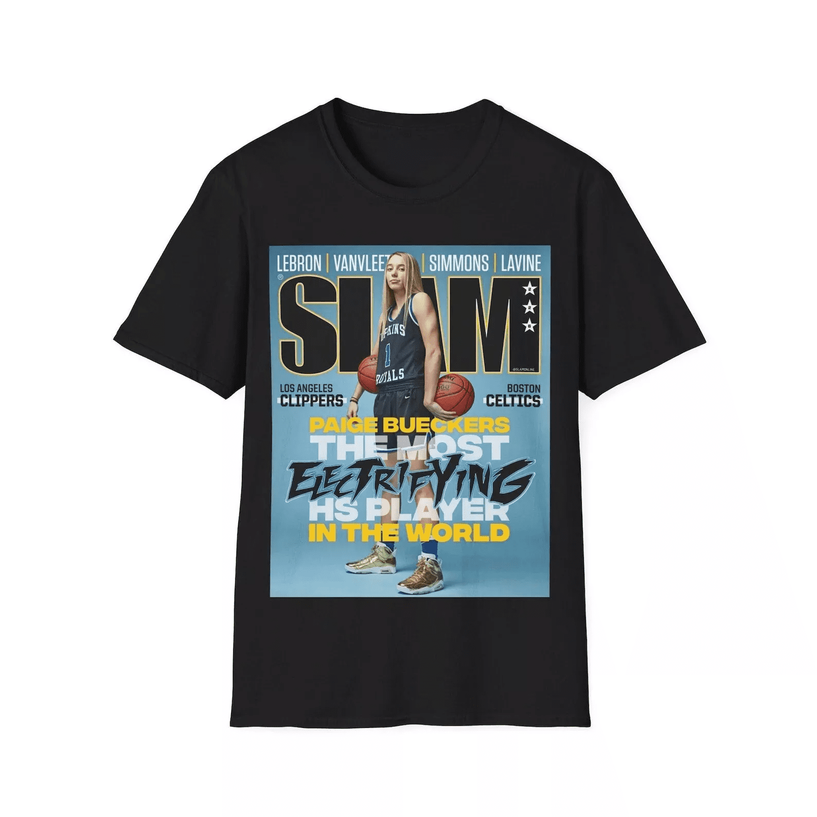 Paige! Bueckers! Slam Magazine Cover, Shirt Sport,Shirt Limited,Ship To ...