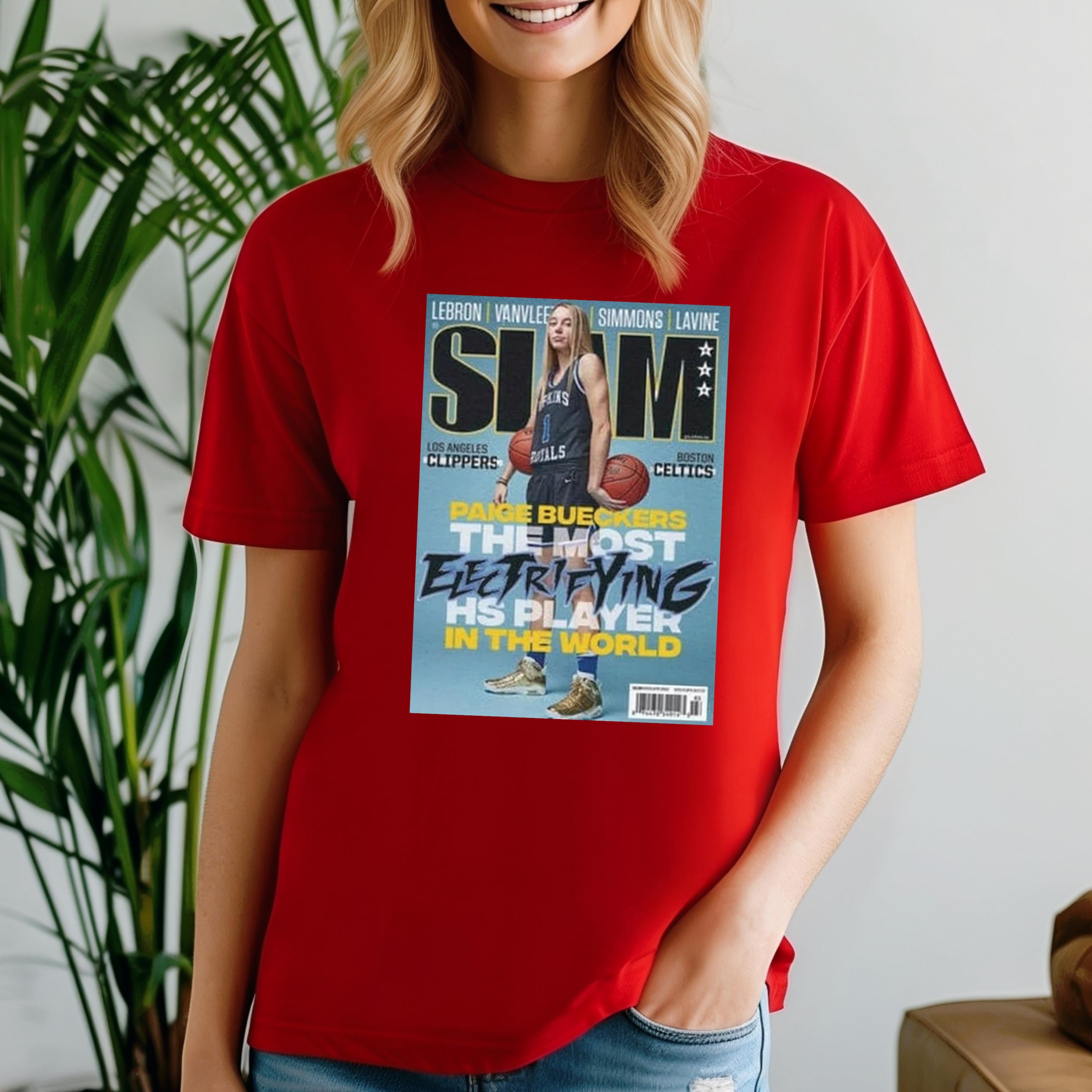 Paige Bueckers Wnba Slam Cover Tee Shirt The Unisex Soft Style 1973
