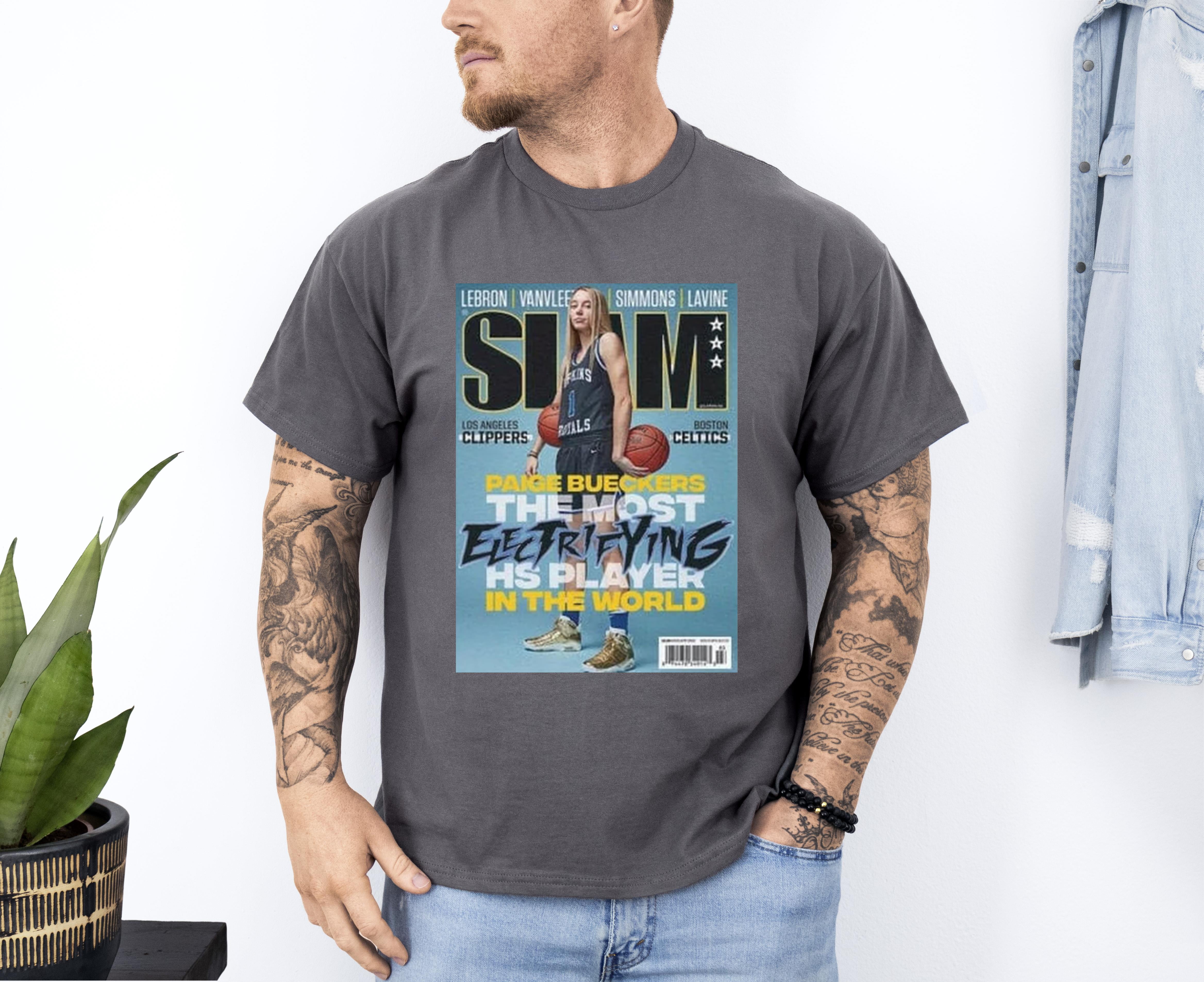 Paige Bueckers Wnba Slam Cover Tee Shirt The Unisex Soft Style T