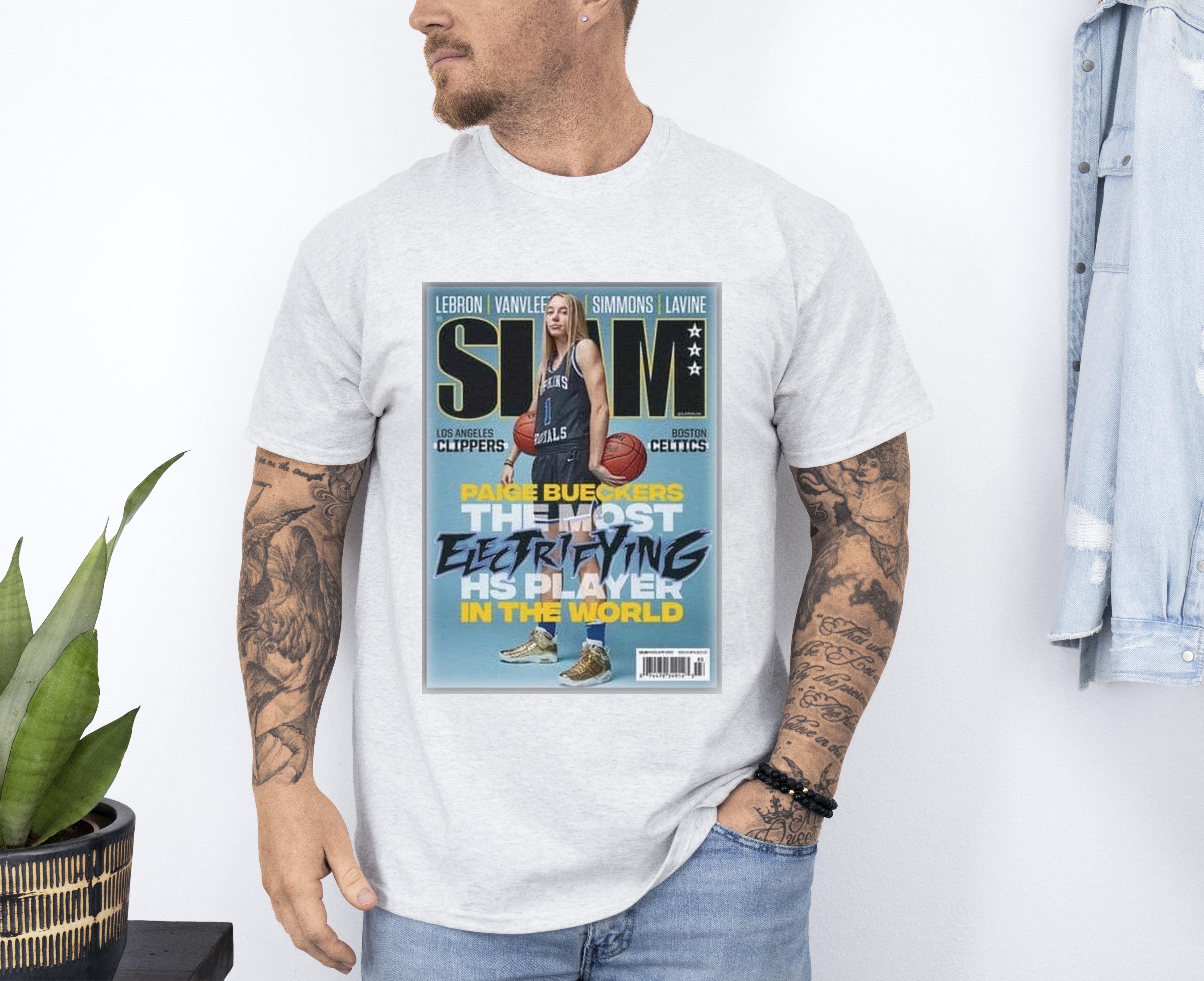 Paige Bueckers Wnba Slam Cover Tee Shirt The Unisex Soft Style T Shirt