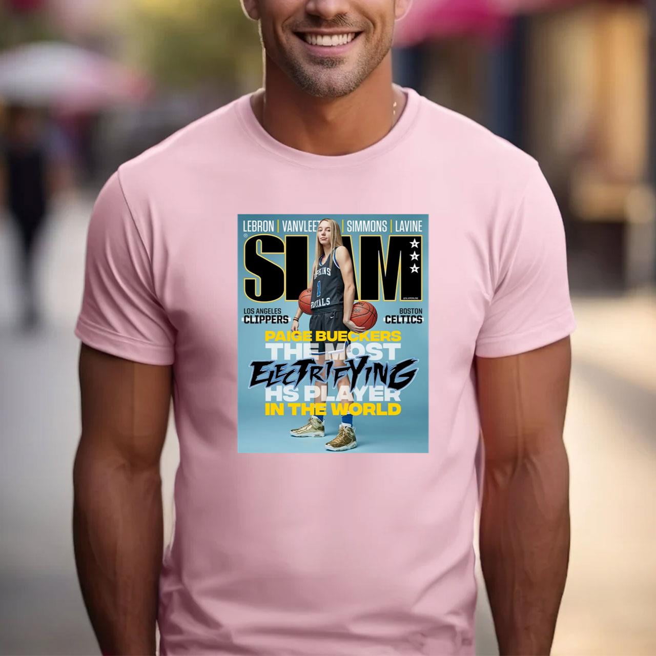 Paige Bueckers WNBA Slam Cover Tee Shirt - Walmart.com