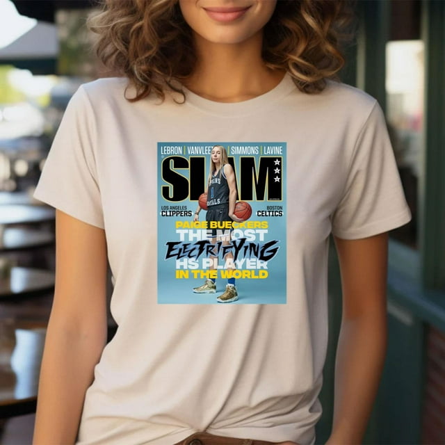 Paige Bueckers Wnba Slam Cover Tee Shirt