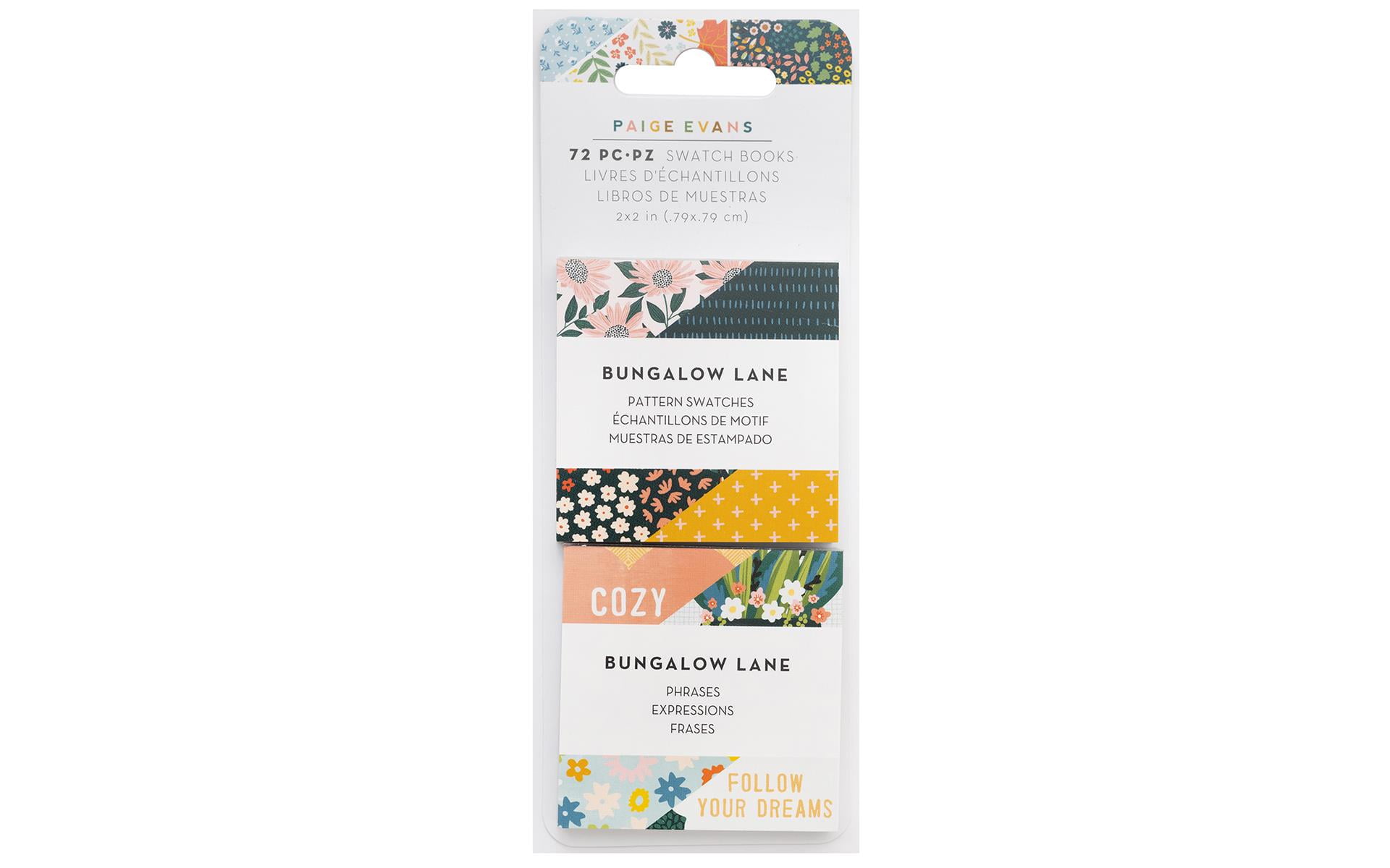 Paige Evans Bungalow Lane Mini Swatch Books 2"X2" 2/Pkg-Pattern ...