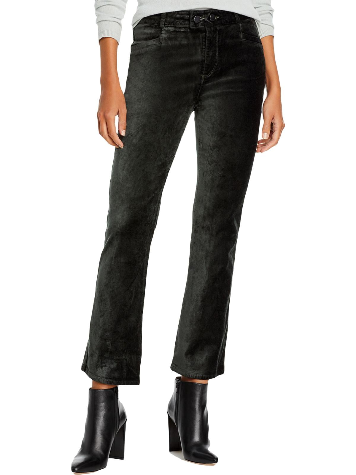 Paige Womens Claudine Velvet High Waist Pants - Walmart.com