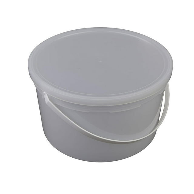 Pail with Handle, HDPE, 4 Quart, Natural, 10 Piece - Walmart.com