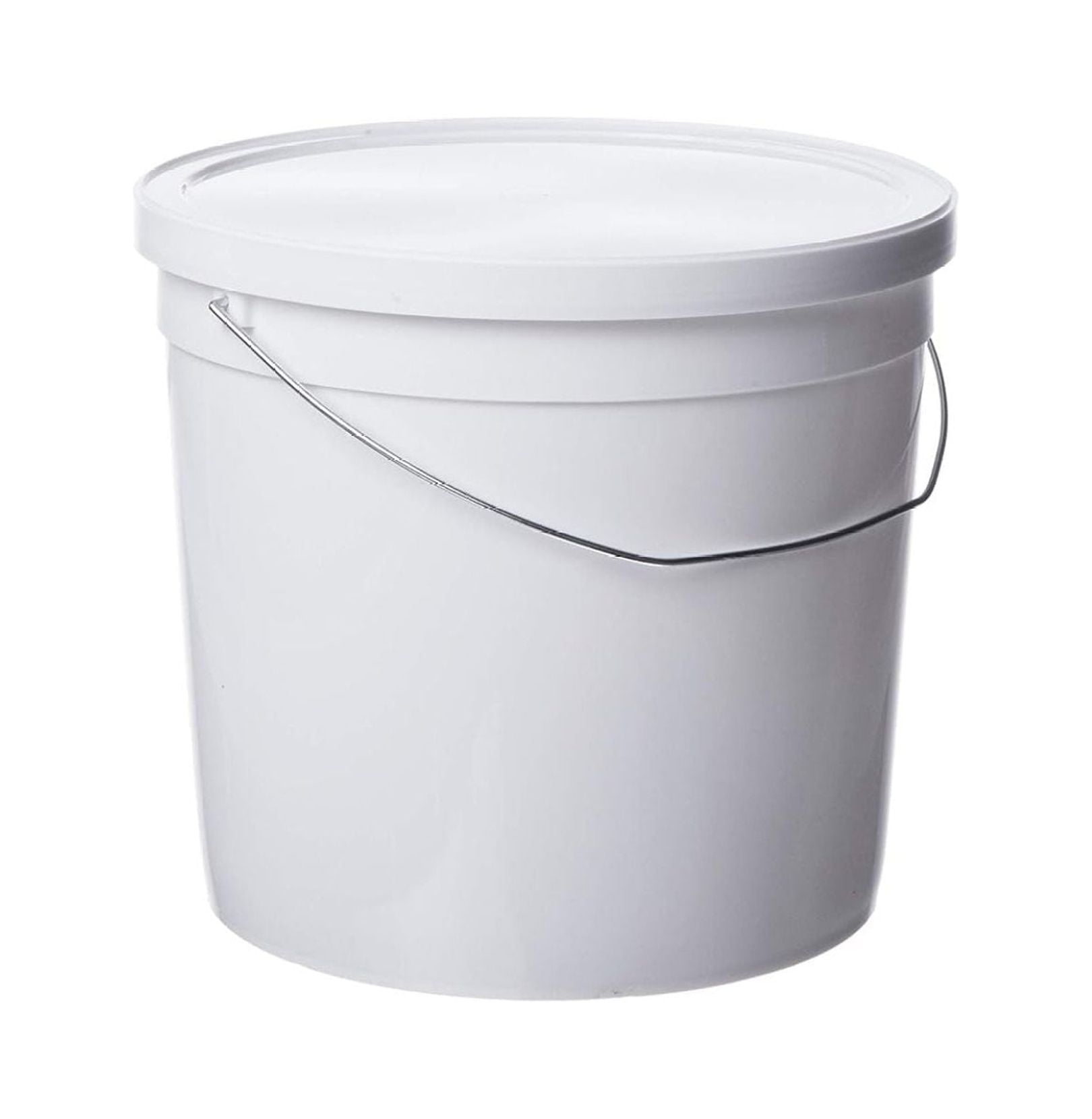 Pail with Handle, HDPE, 6 Quart, White, 10 Piece - Walmart.com