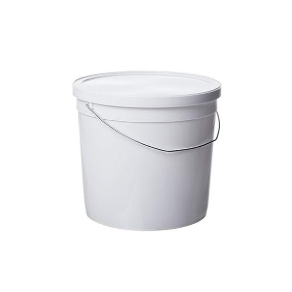 Pail with Handle, HDPE, 6 Quart, White, 10 Piece - Walmart.com