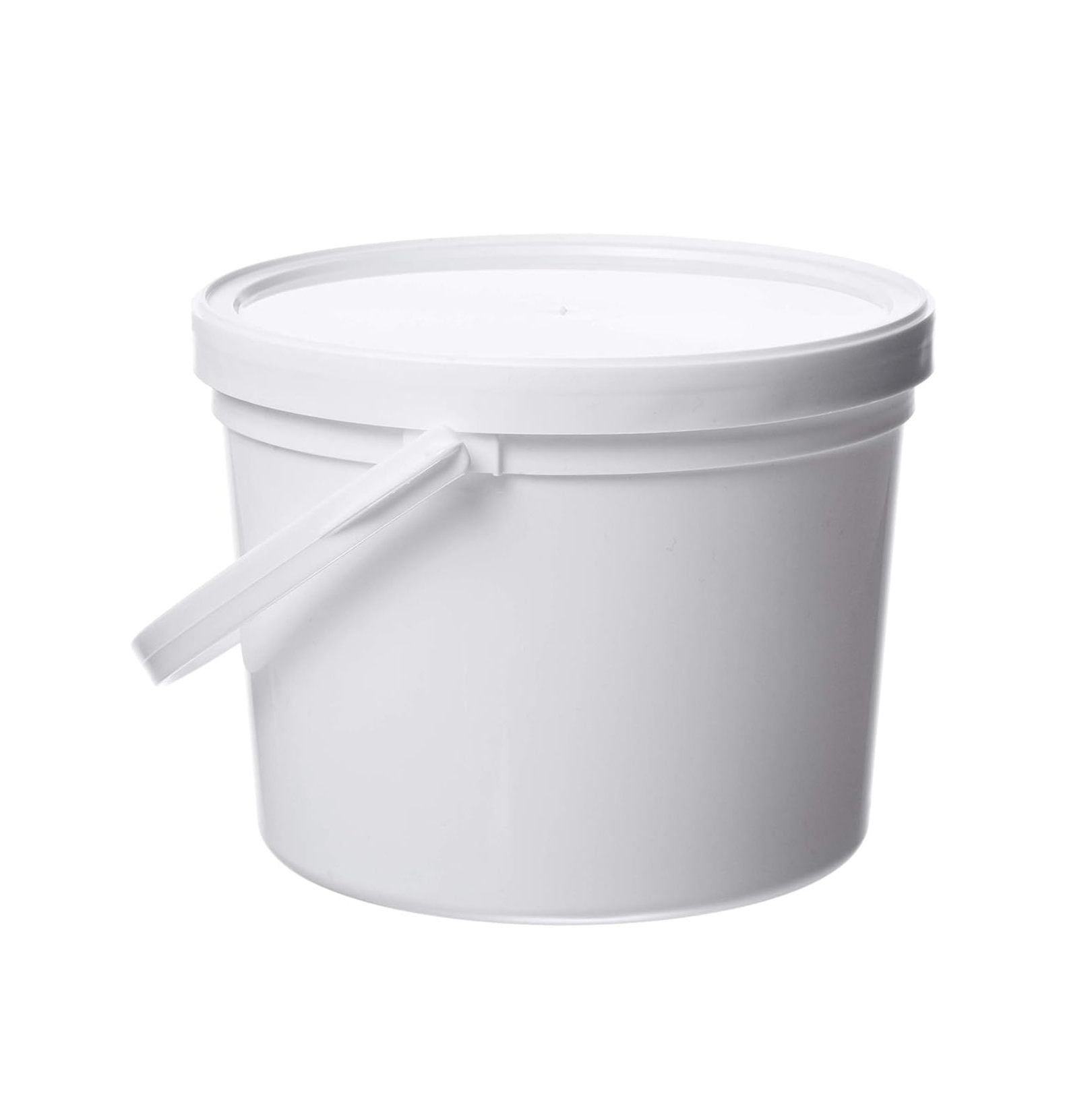 Pail with Handle, Polypropylene, 1.5 Quart, White, 10 Piece - Walmart.com