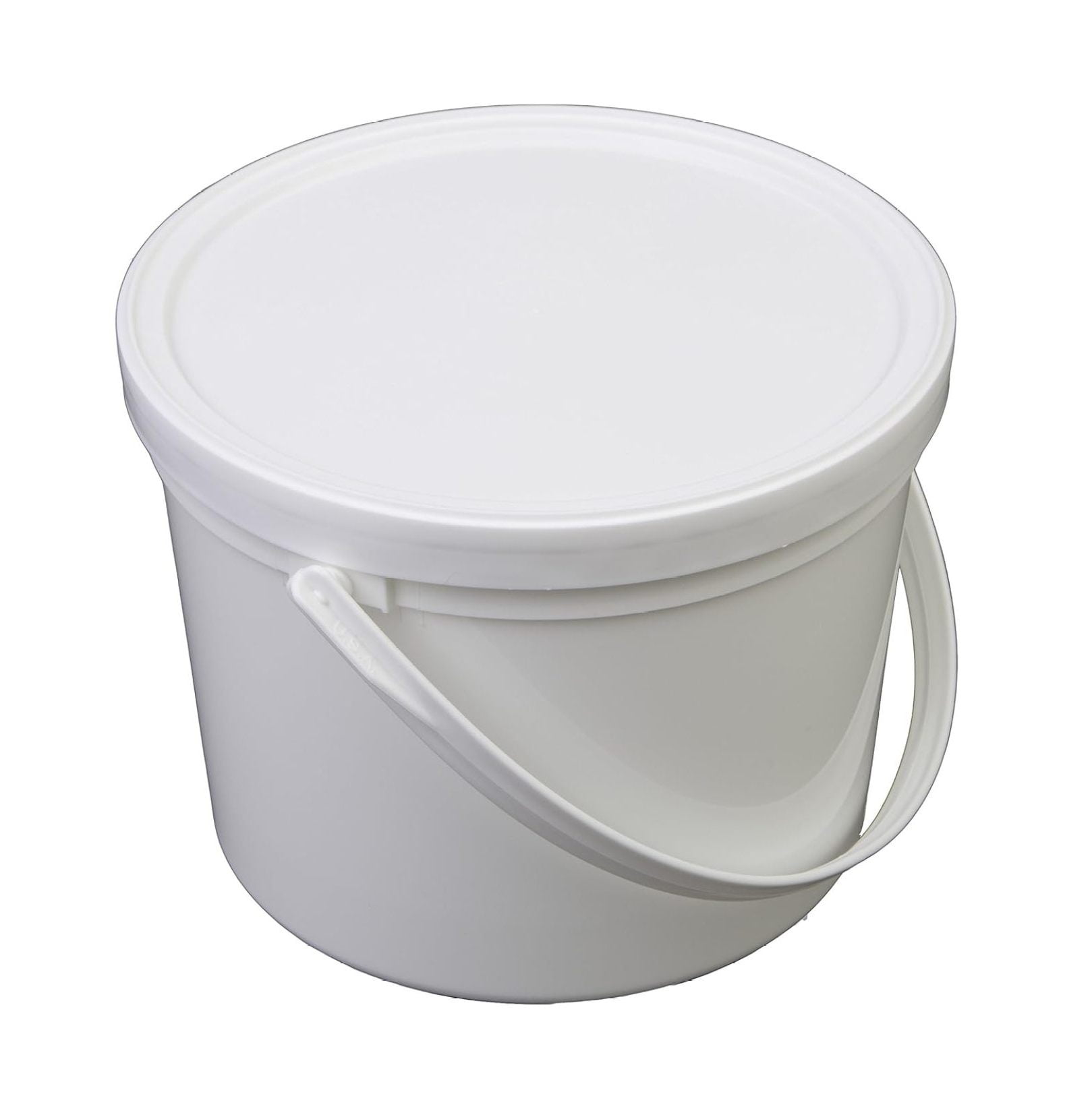 Pail with Handle, Polypropylene, 1.5 Quart, White, 10 Piece - Walmart.com