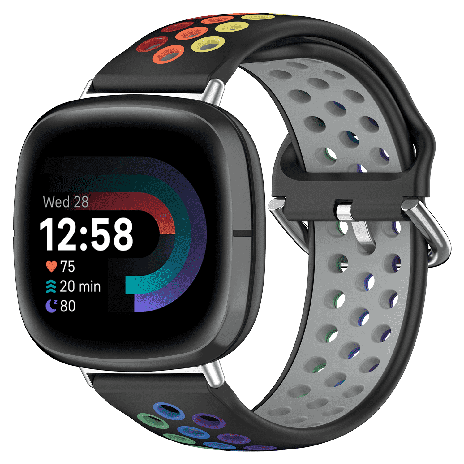 Pailebi Rainbow Bands Compatible with Fitbit Versa 3/Versa 4/Fitbit ...