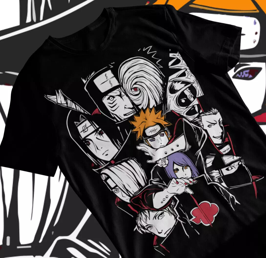 Pain Akatsuki Members Manga Strip Naruto Anime T T-shirt S-5XL ...