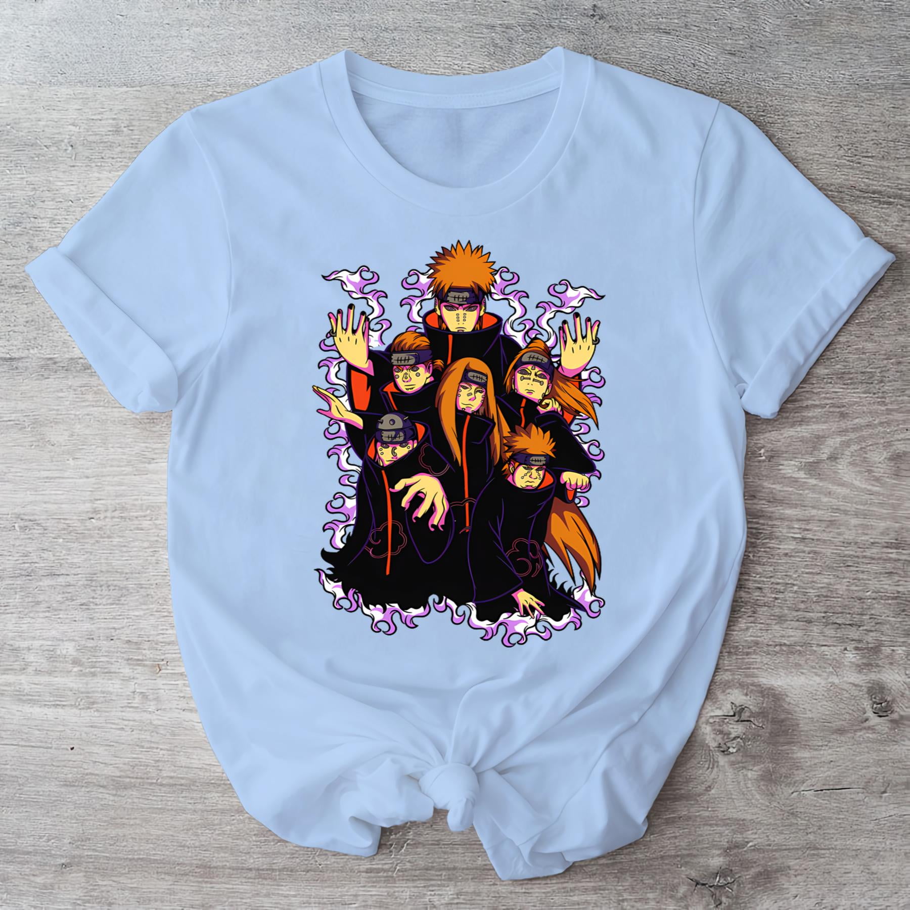 Pain Akatsuki Shirt Manga Strip Naruto Horror Anime Shirt Soft All Size ...