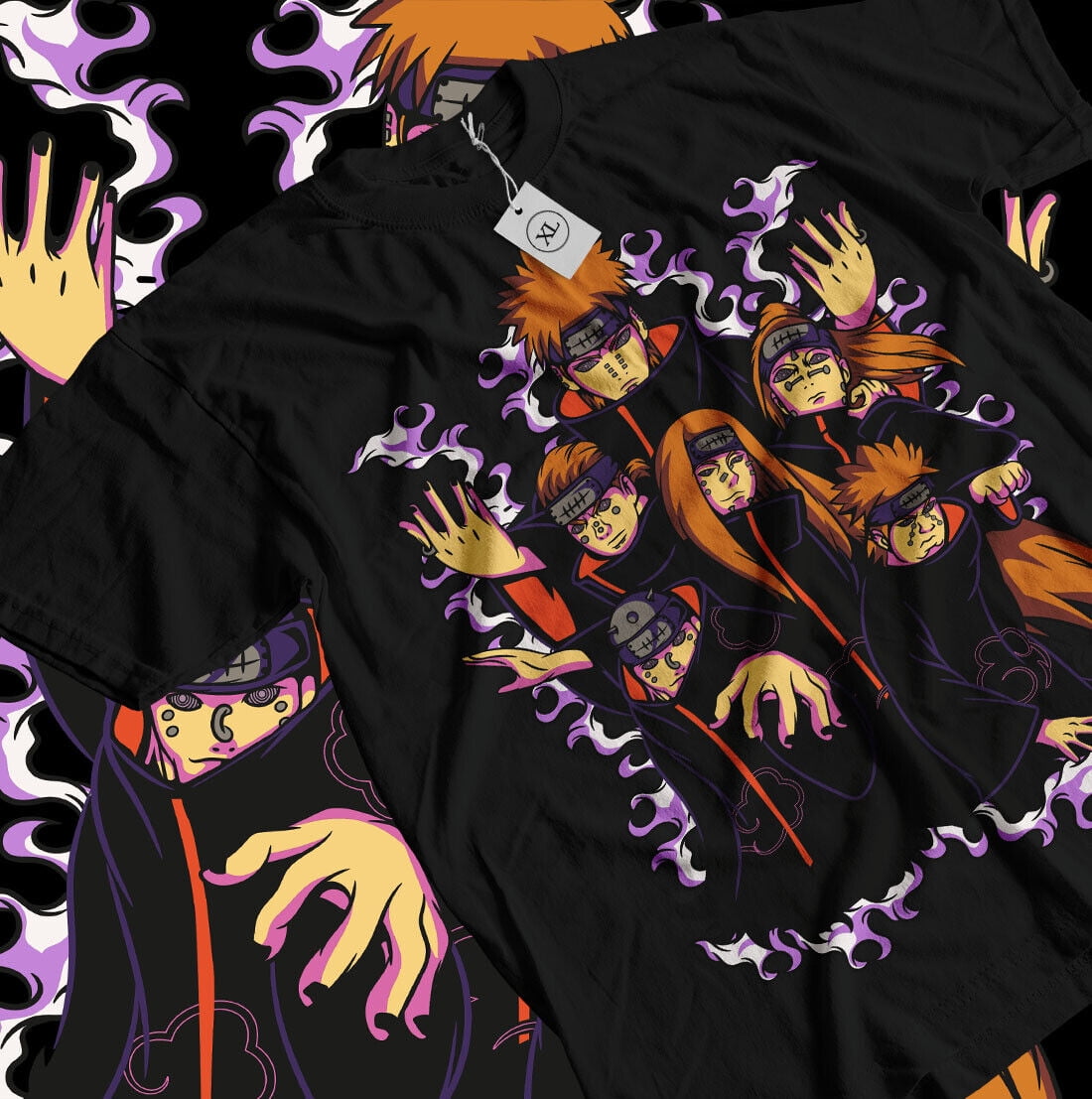 Pain Akatsuki Shirt Manga Strip Naruto Horror Anime Shirt Soft All Size ...