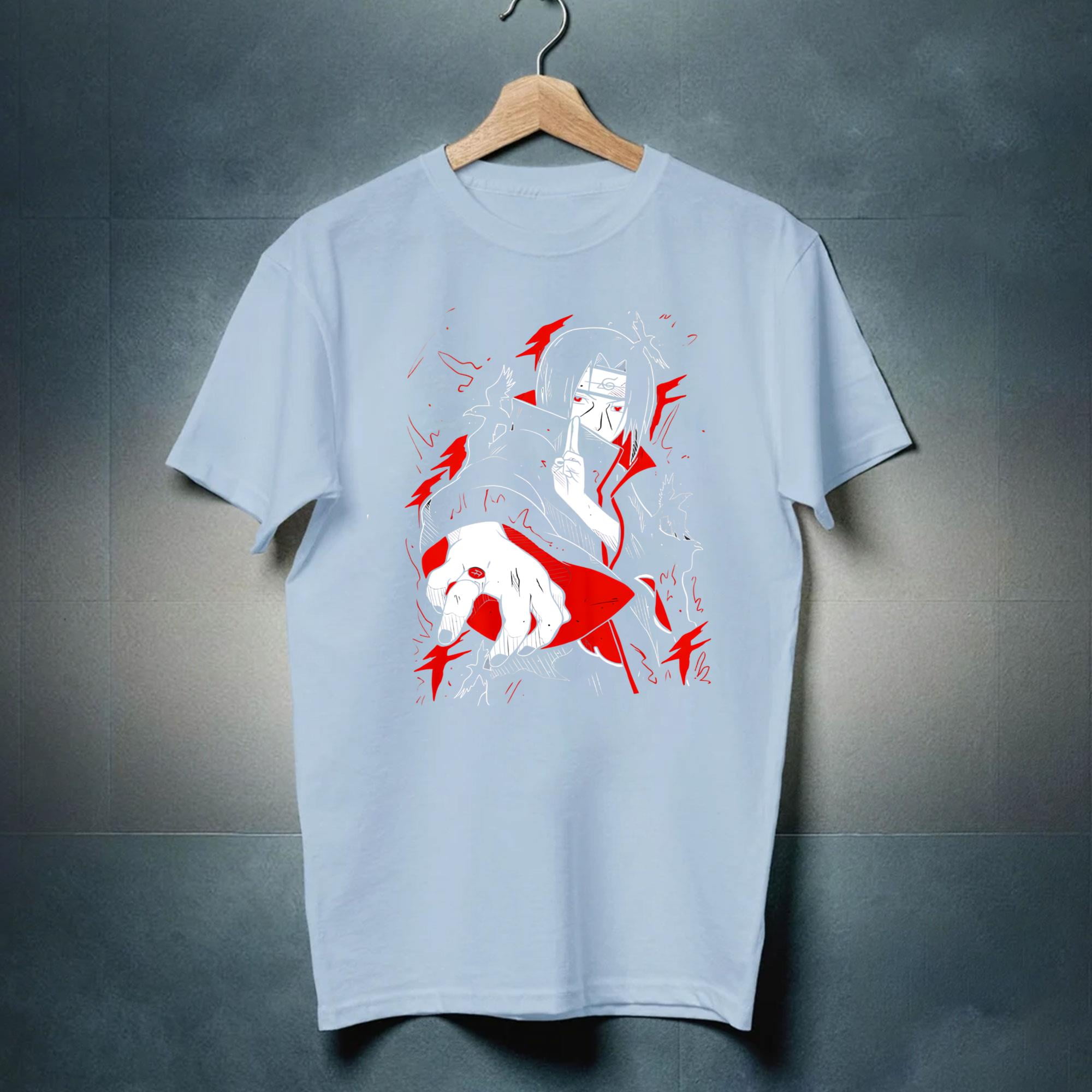 Pain Akatsuki T-Shirt Naruto Itachi Uchiha Horror Manga Anime Black ...