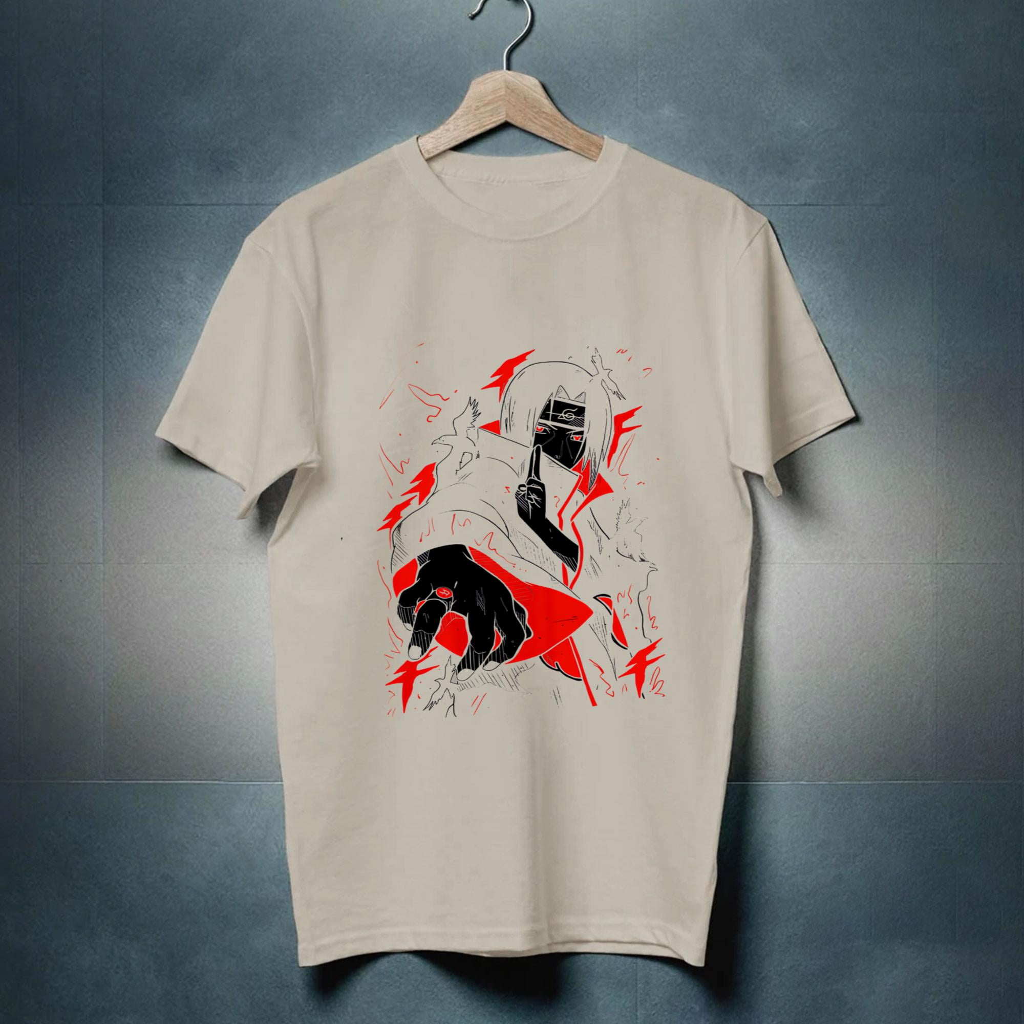 Pain Akatsuki T-Shirt Naruto Itachi Uchiha Horror Manga Anime Black ...