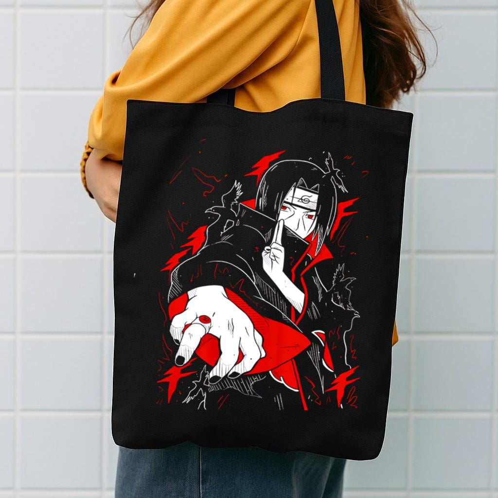 Pain Akatsuki Tote Bag Naruto Itachi Uchiha Horror Manga Anime Black ...