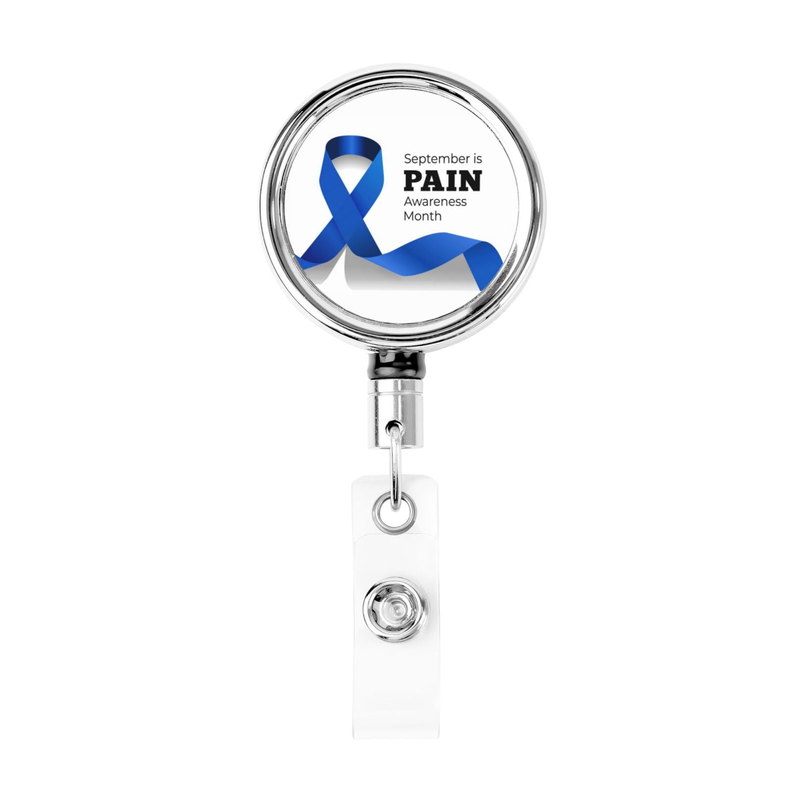 Pain Awareness Month Badge Reel Retractable Badge Holder ID Card Holder ...
