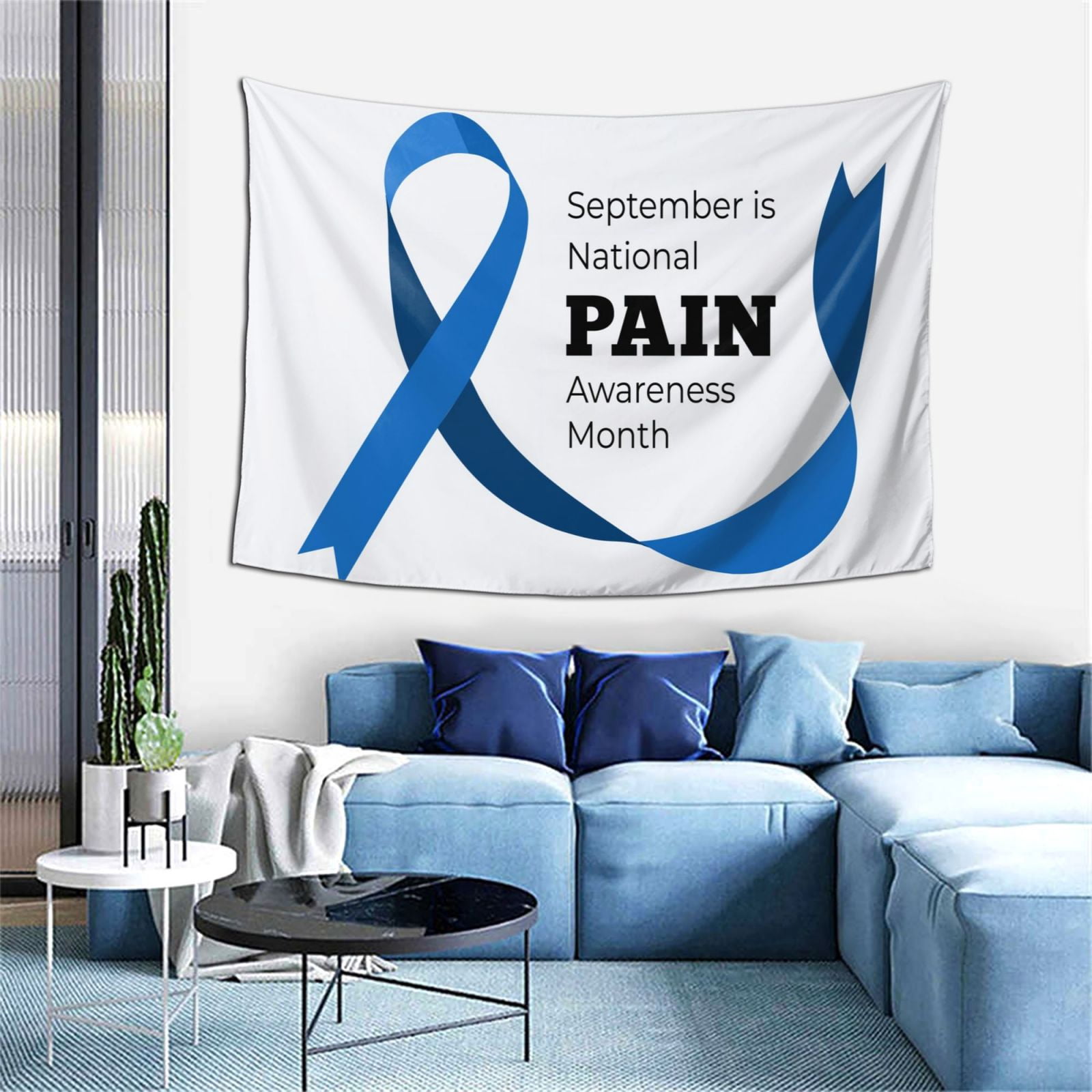 Pain Awareness Month Tapestry for Bedroom Aesthetic Wall Hanging Living ...