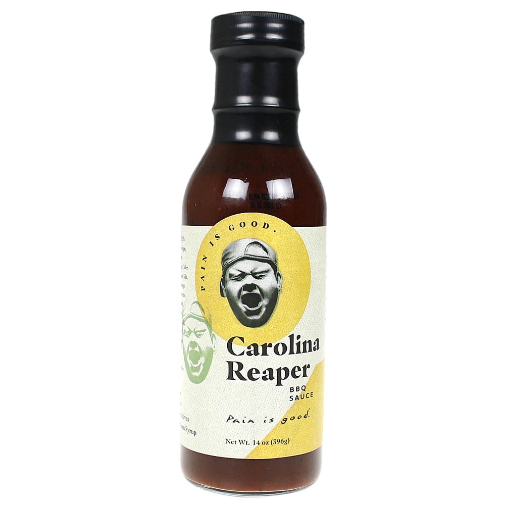 Pain is Good Spicy Carolina Reaper Hot Chili BBQ Sauce, 14.0 Ounce ...