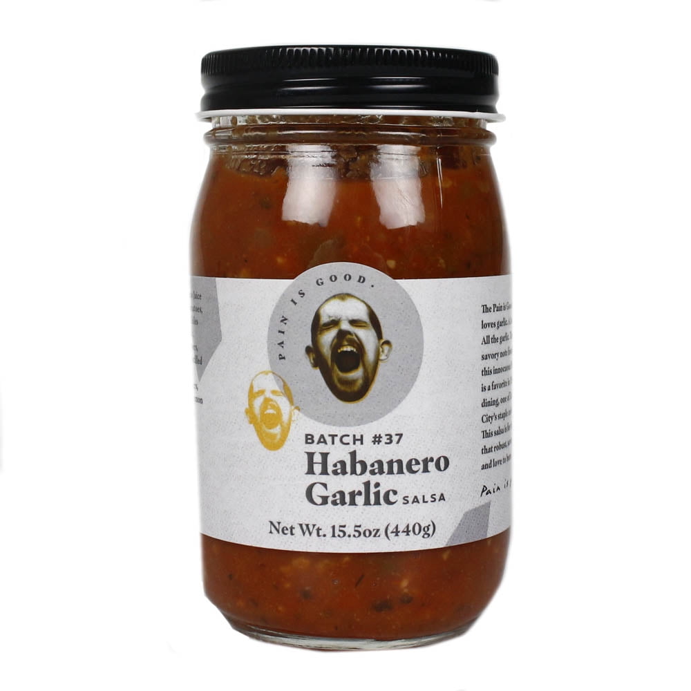 Pain is Good- Habanero Garlic Salsa - 15.5 Ounces- Made in USA with ...