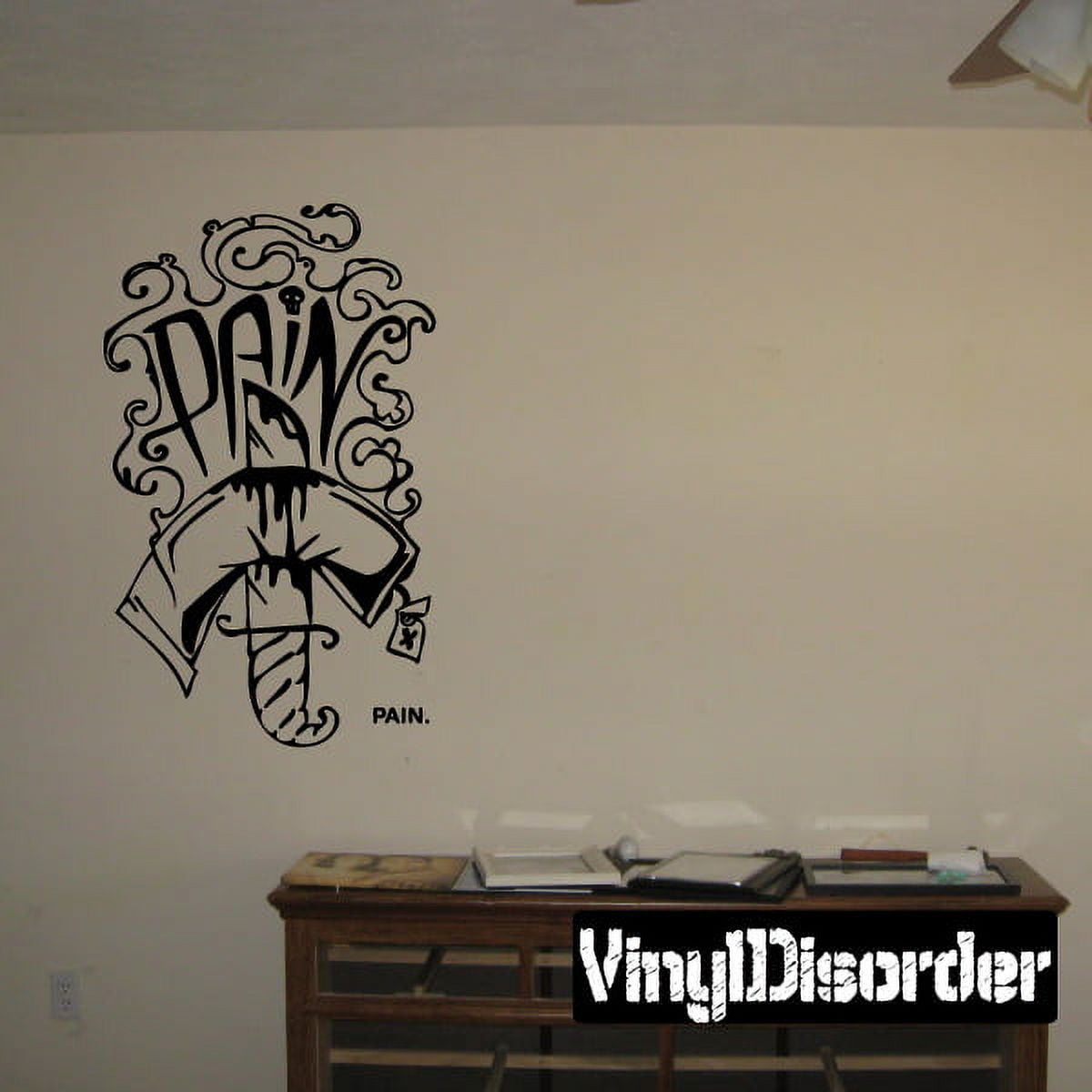 Pain Graffiti Decal - 36 Inches - Walmart.com