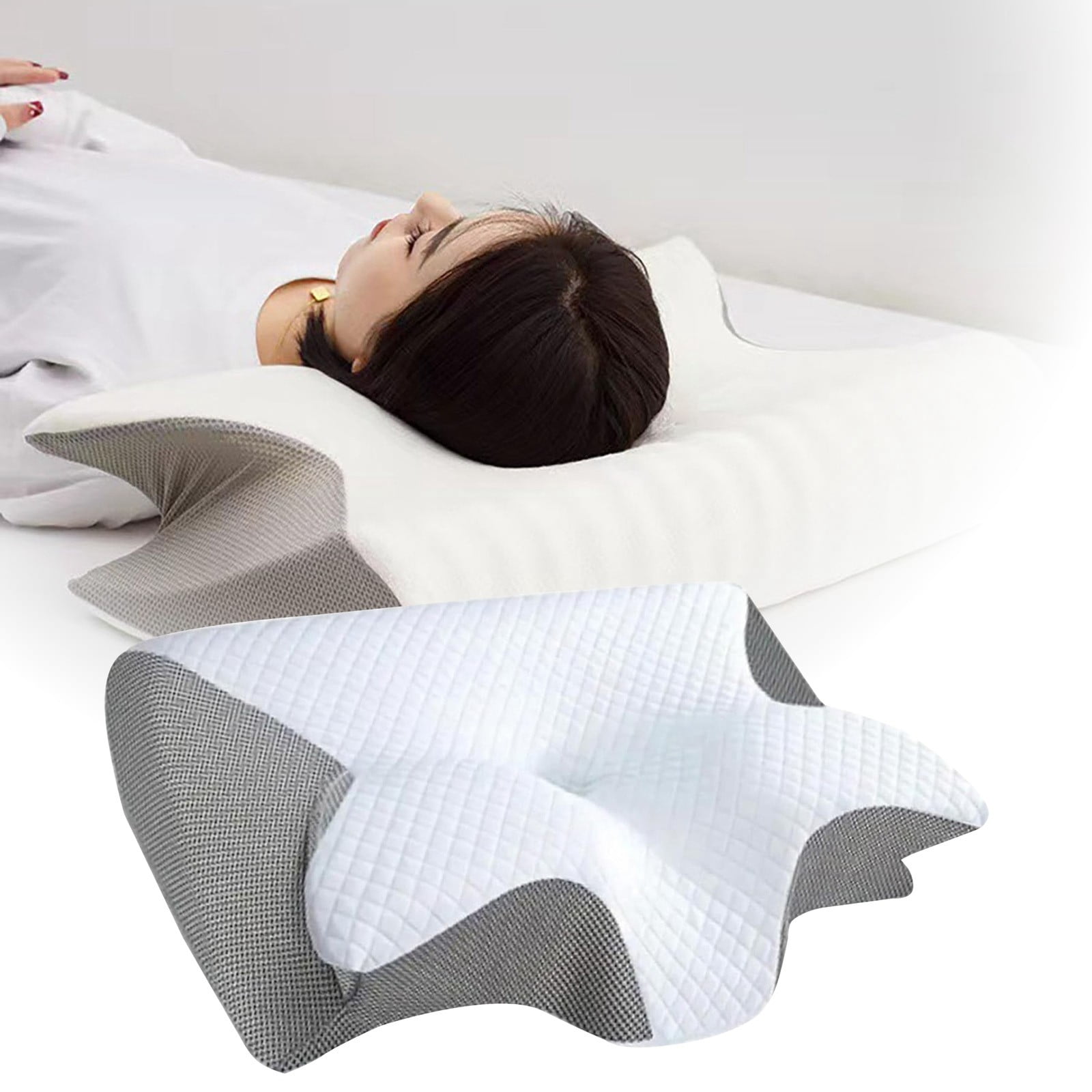 Pain Relief Cooling Pillow for Neck Support, Adjustable Cervical Pillow ...