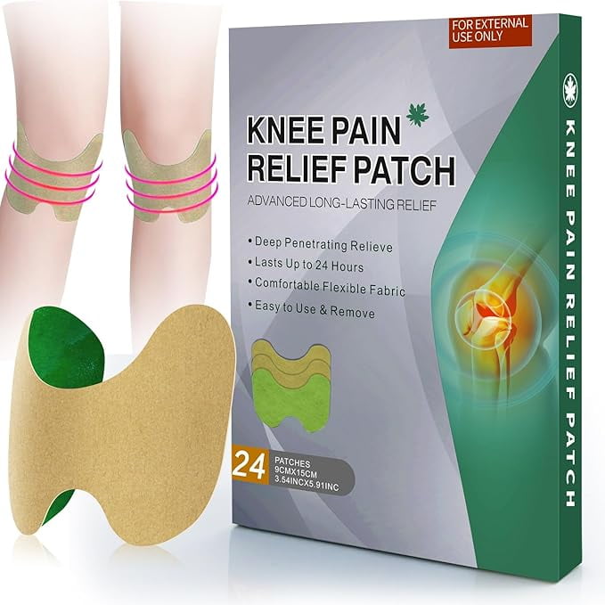 Pain Relief Patches, Knee Pain Relief Patches, 24 Count, for Back, Neck ...