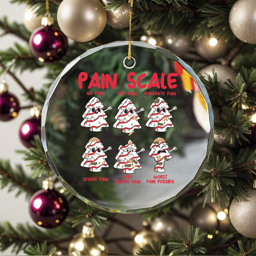 Pain Scale Tree Cake Nurse School Nurse Ornament Home Decoration ...