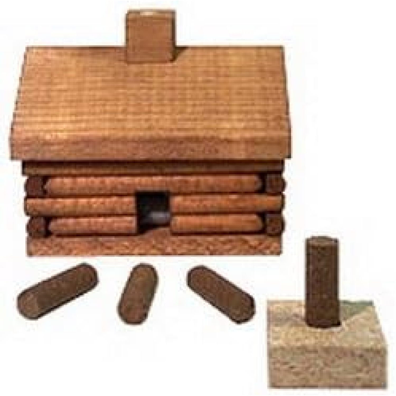 Paine's Log Cabin Incense Burner with 10 Balsam Fir Logs - Walmart.com
