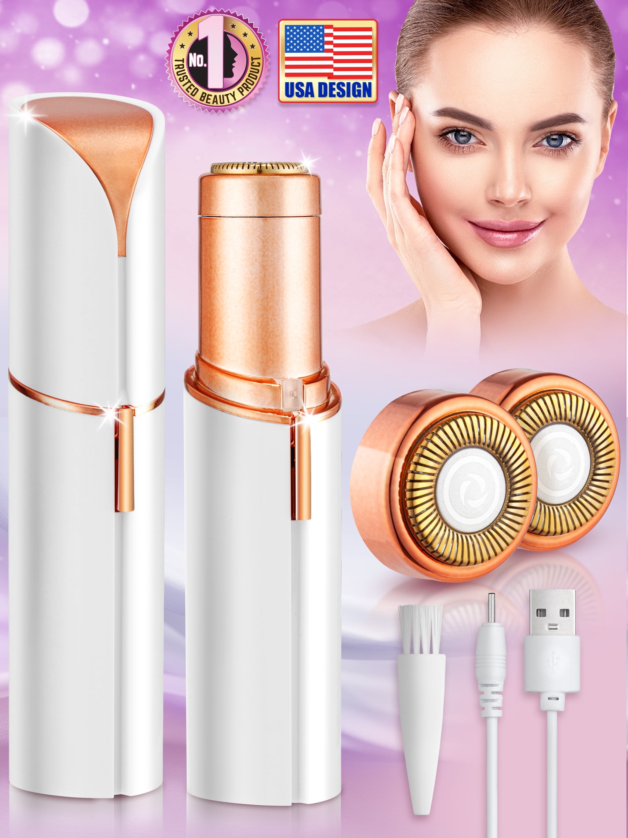 Nysa-9 Painless Hair Removal Device for Women, Electric Facial Hair ...