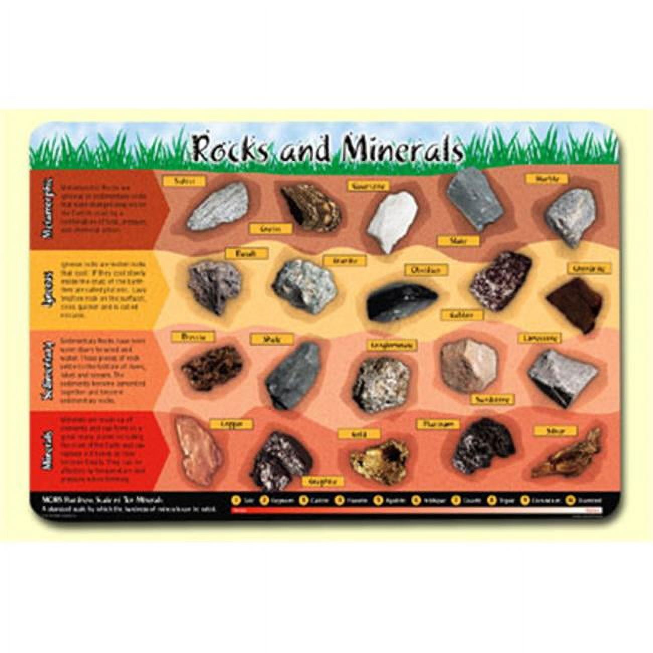 Painless Learning Rocks & Minerals Placemat - Pack of 4 - Walmart.com