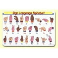 Painless Learning Sign Language Alphabet Placemat, Educational Kids ABC ...