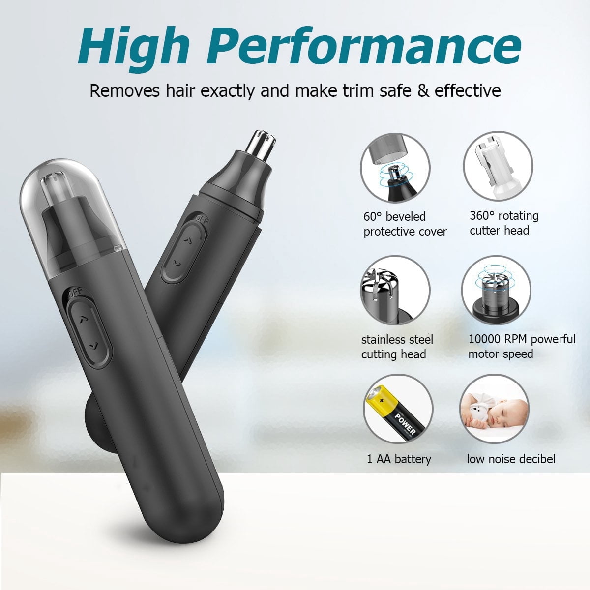 Painless Nose Ear Trimmer Clipper for Men Women, Multifunctional Design ...