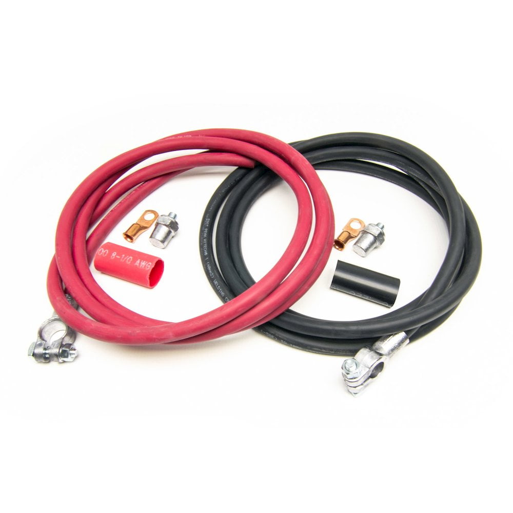 Painless Wiring Battery Cable Kit (8ft. Red & 8ft. Black Cables ...