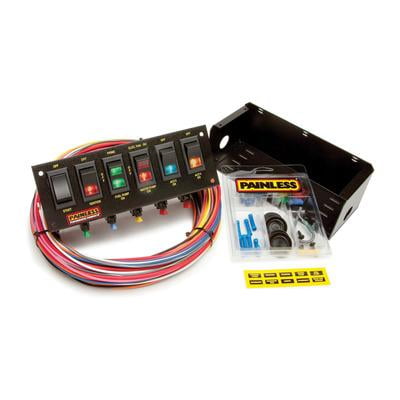 Painless Wiring 50302, 6 Switch Panel W/Harness Performance Racing ...