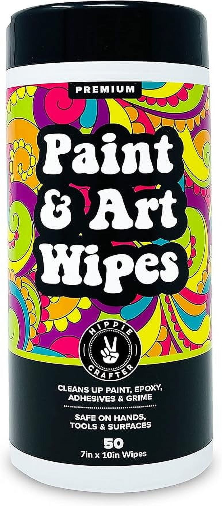 Paint & Art Wipes Paint Remover Wipes Cleaner Epoxy Glue Stains Latex ...