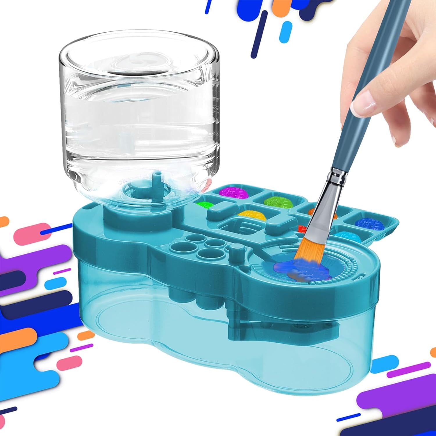 Paint Brush Cleaner-Build-in Efficient Water Circulation, Brush Rinser ...