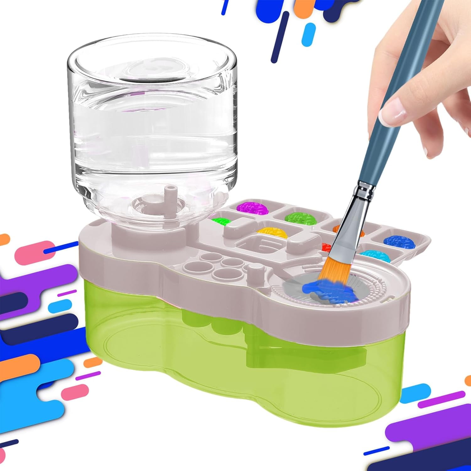 Paint Brush Cleaner-Build-in Efficient Water Circulation, Brush Rinser ...