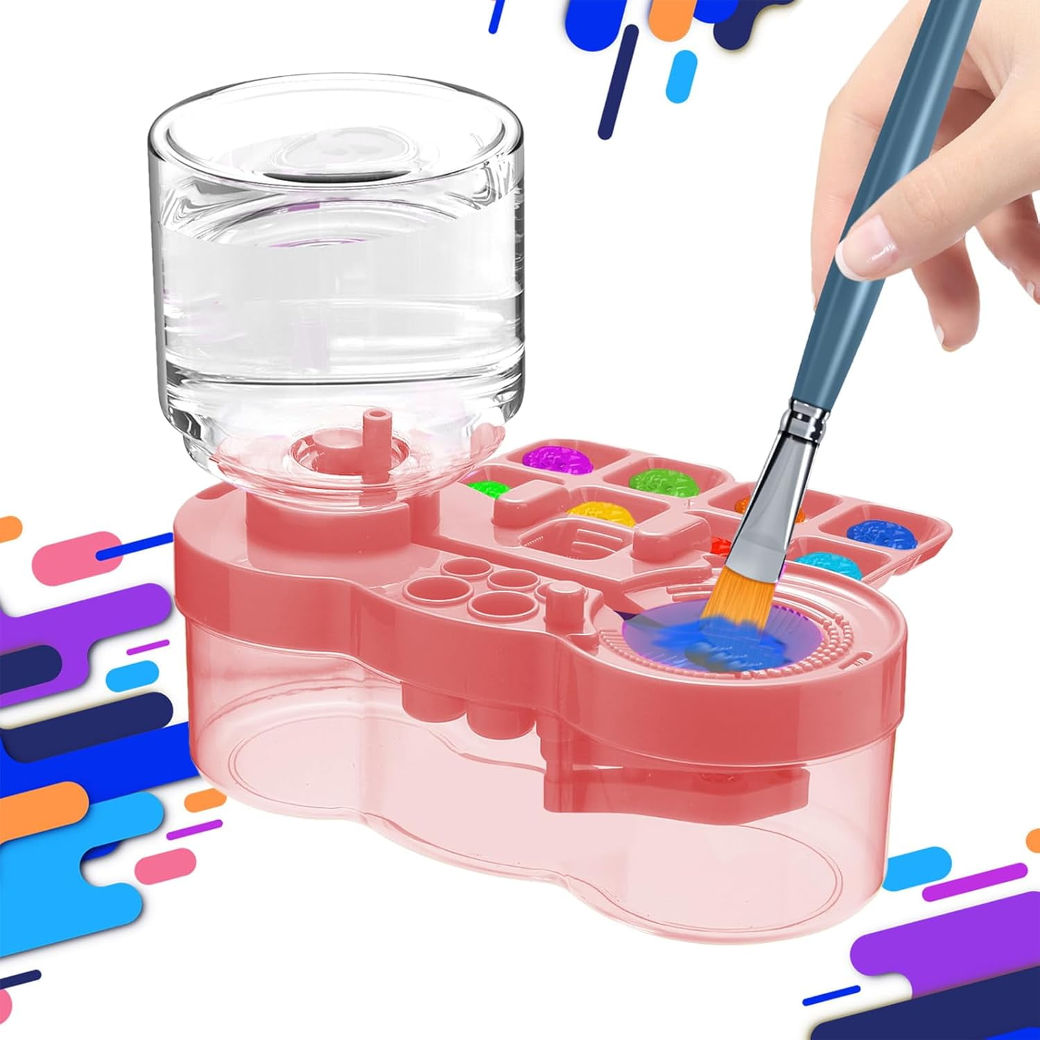 Paint Brush Cleaner-Build-in Efficient Water Circulation, Brush Rinser ...