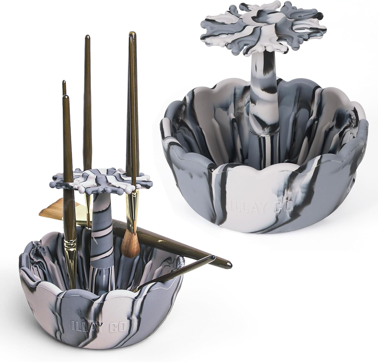 Paint Brush Cleaner - Silicone Brush Cleaner with Rinse Bowl | Upgraded ...