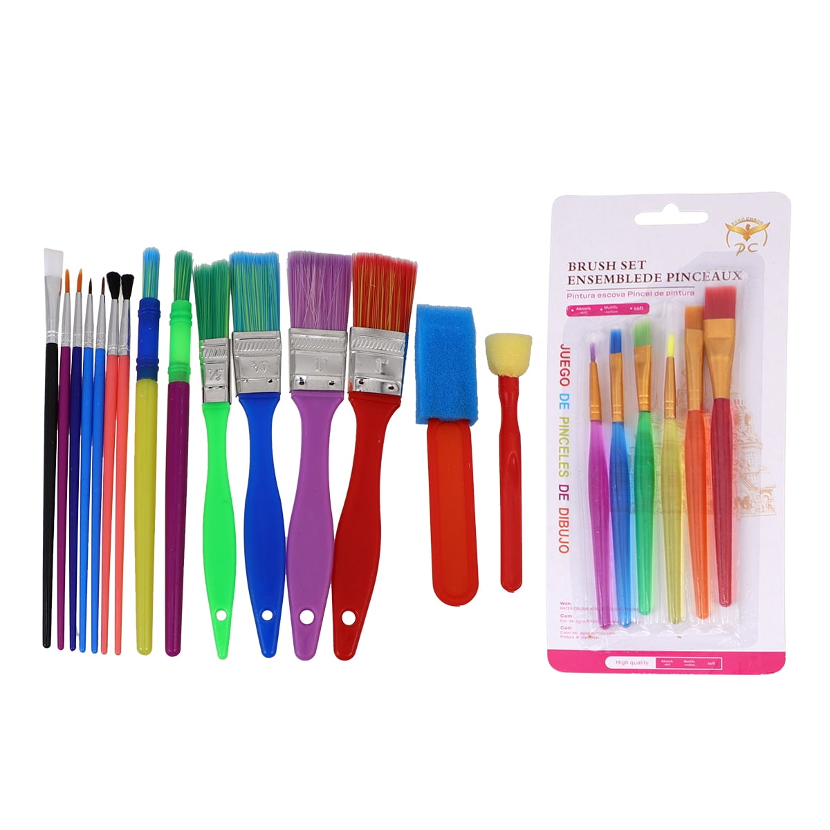Toyandona Back to School Children's Paint Brushes Assorted Color for ...