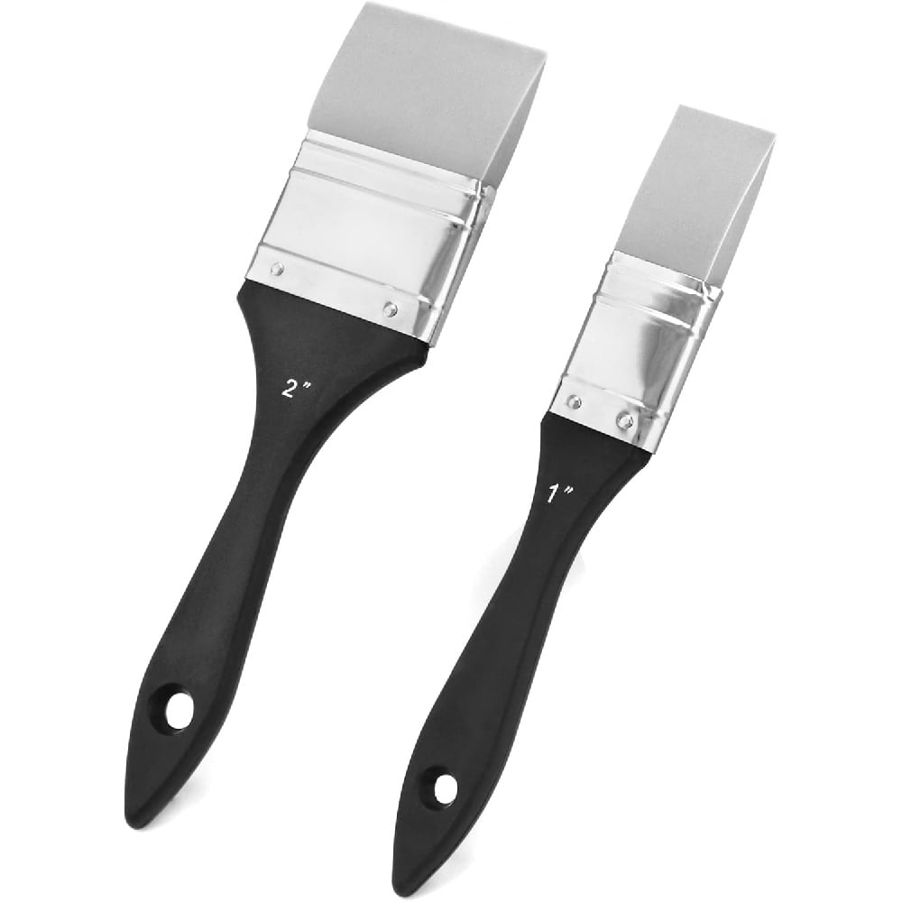 Paint Brush, Silicone Color Shaper Brush, 2 Pcs (1 inch,2 inch) Solid ...