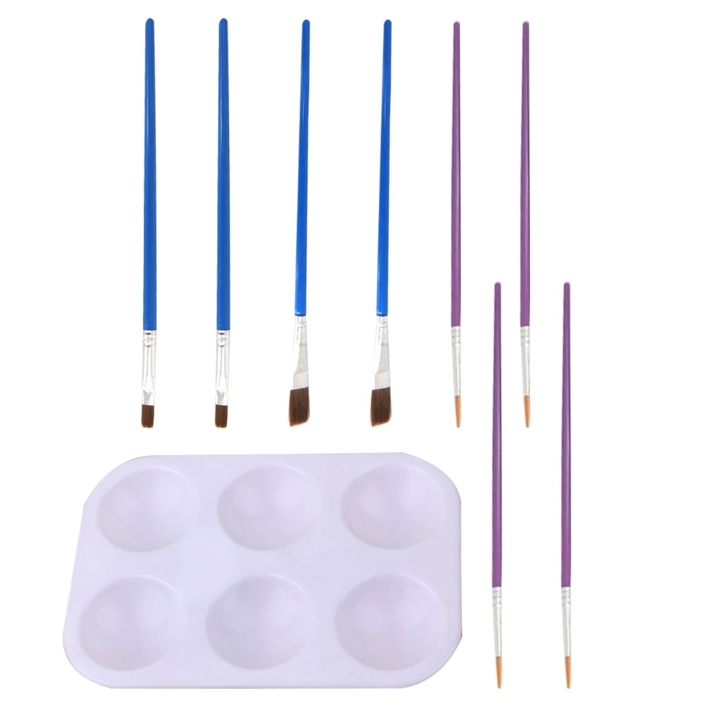 Paint Brush Tool 9 Pcs DIY Painting Tools Oil Models Accessories ...