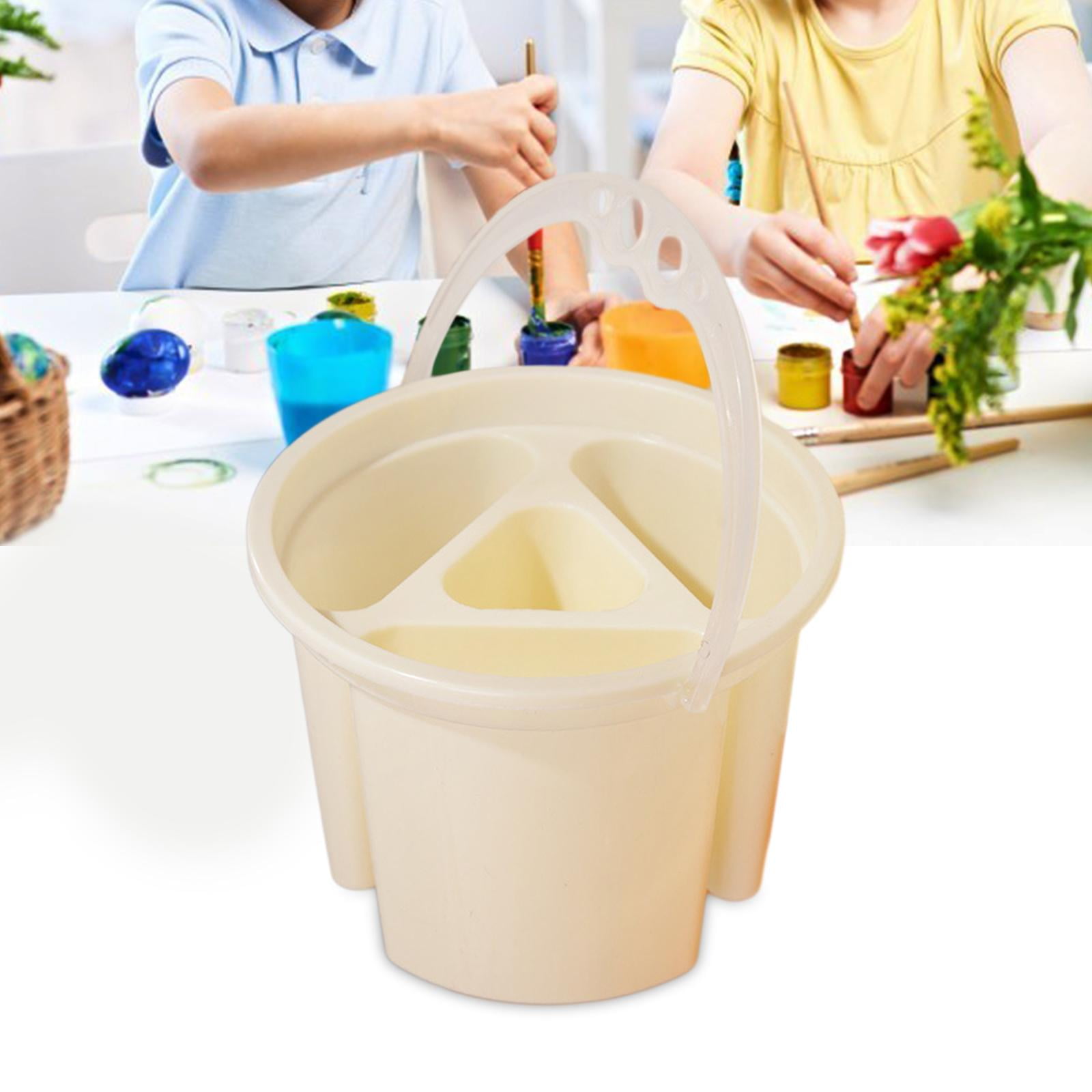 Paint Brush Washing Buckets Art Pen Barrel Multifunction Portable 4 ...