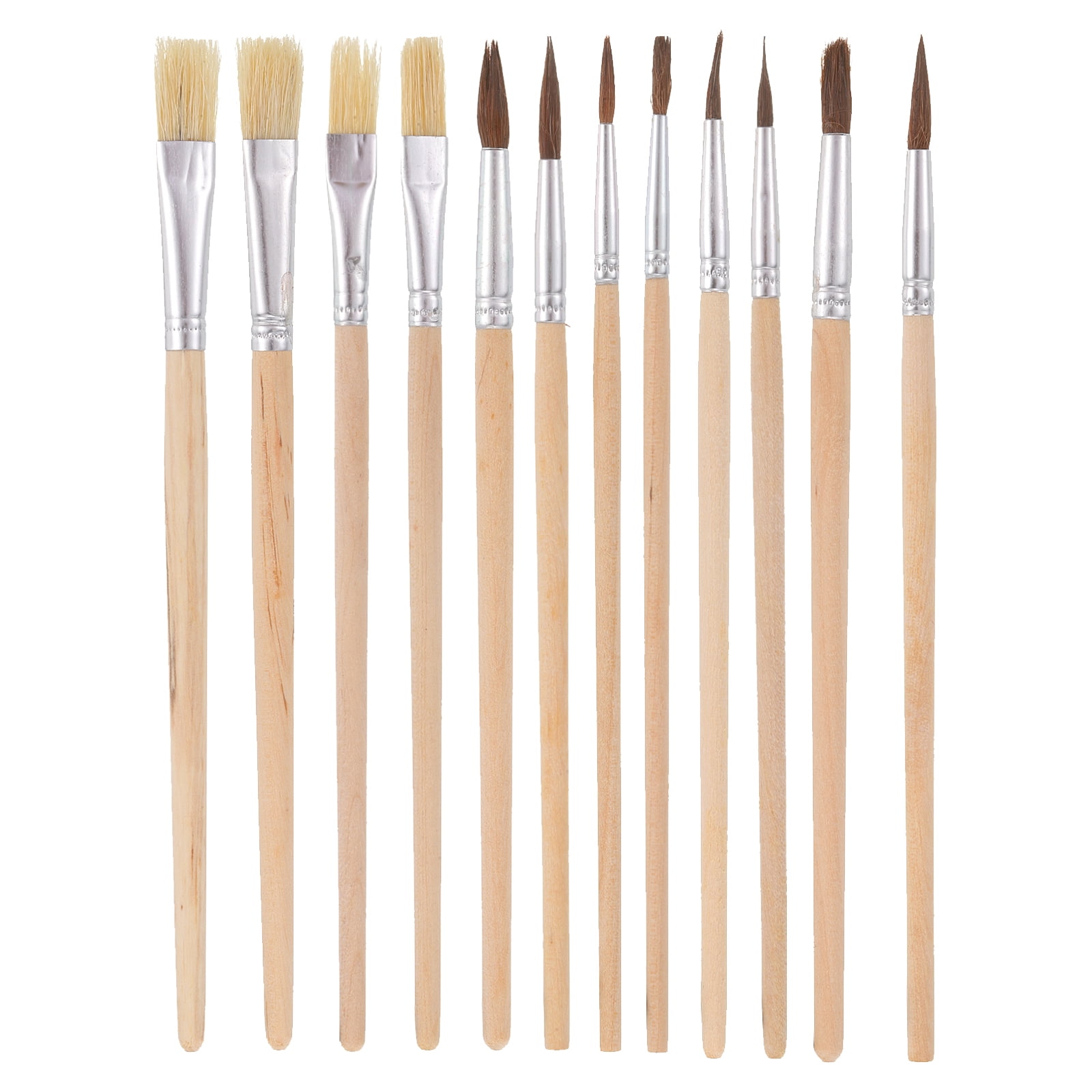 Paint Brushes, 12pcs Watercolor Brushes Acrylic Paint Brushes Set with ...
