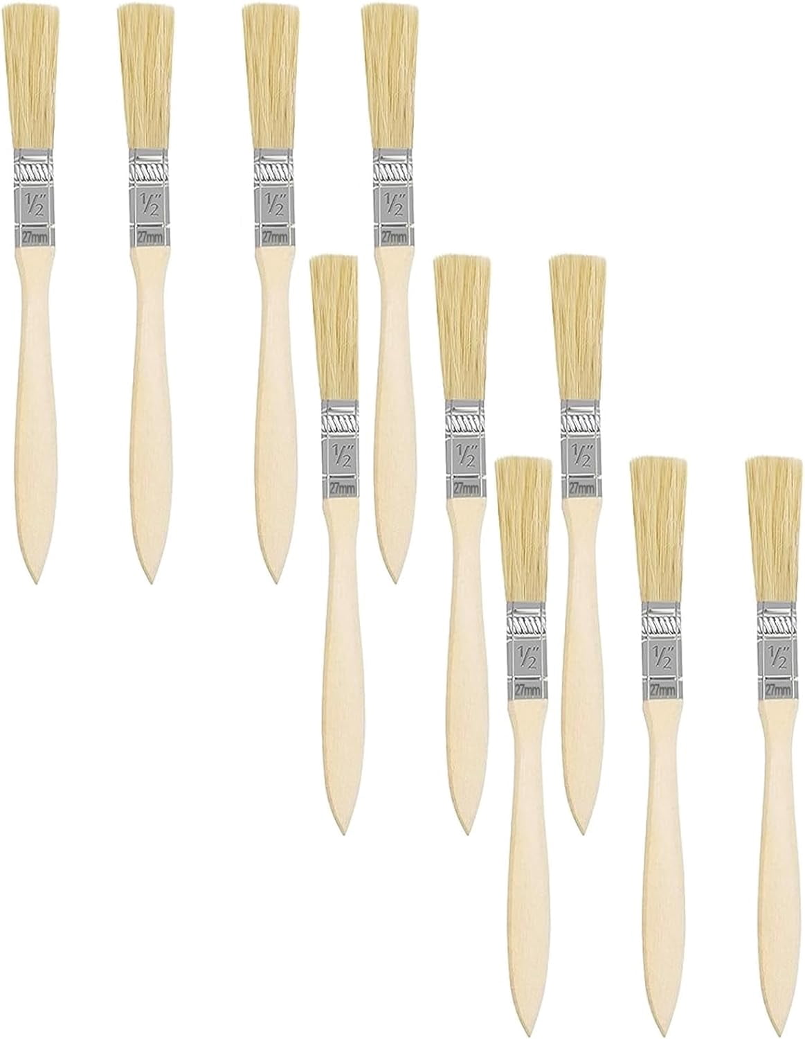 Paint Brushes Set for Walls & Ceilings - 10 Piece Synthetic Bristle ...