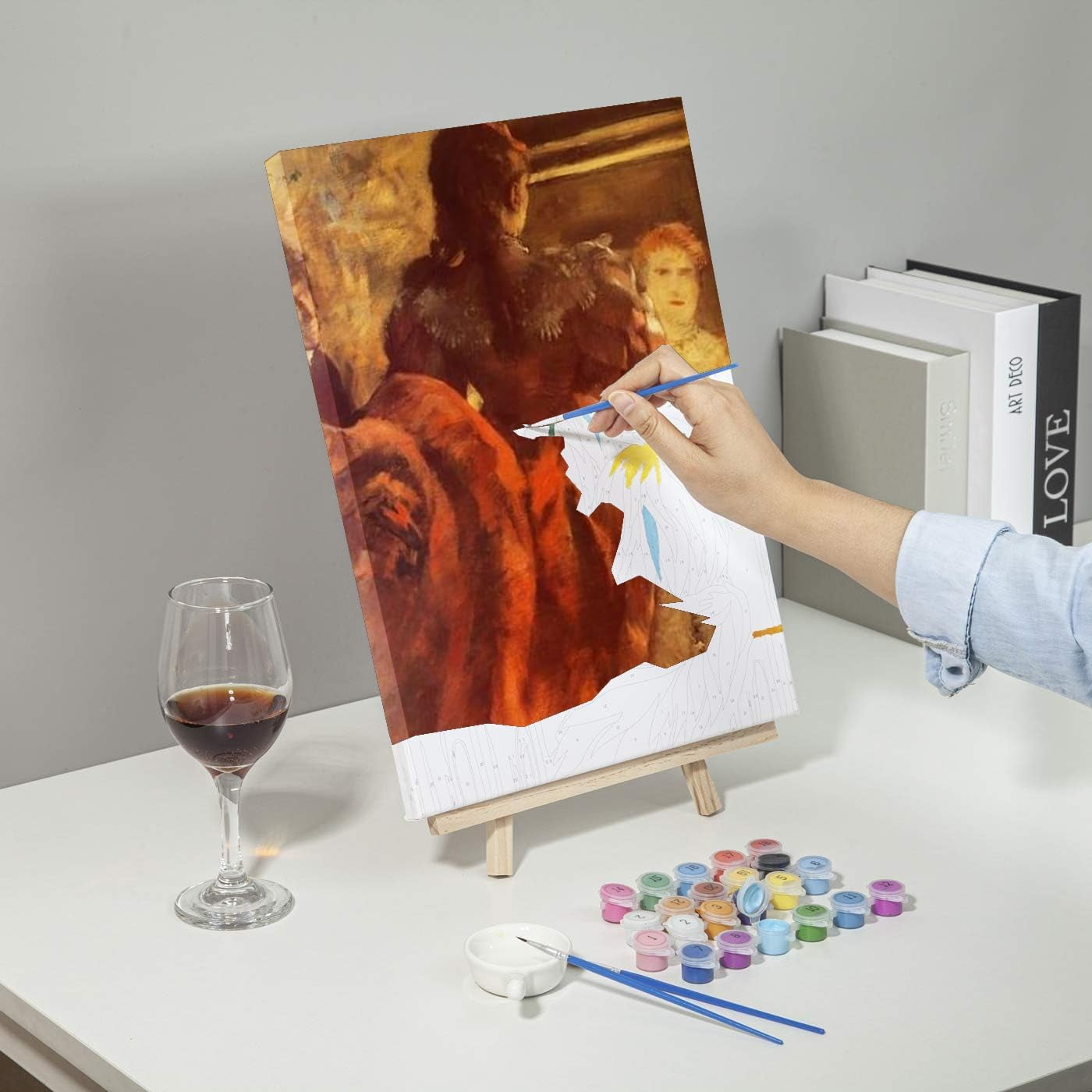 Paint By Number For Adults Beginner Edgar Degas Dancer In Her Dressing ...
