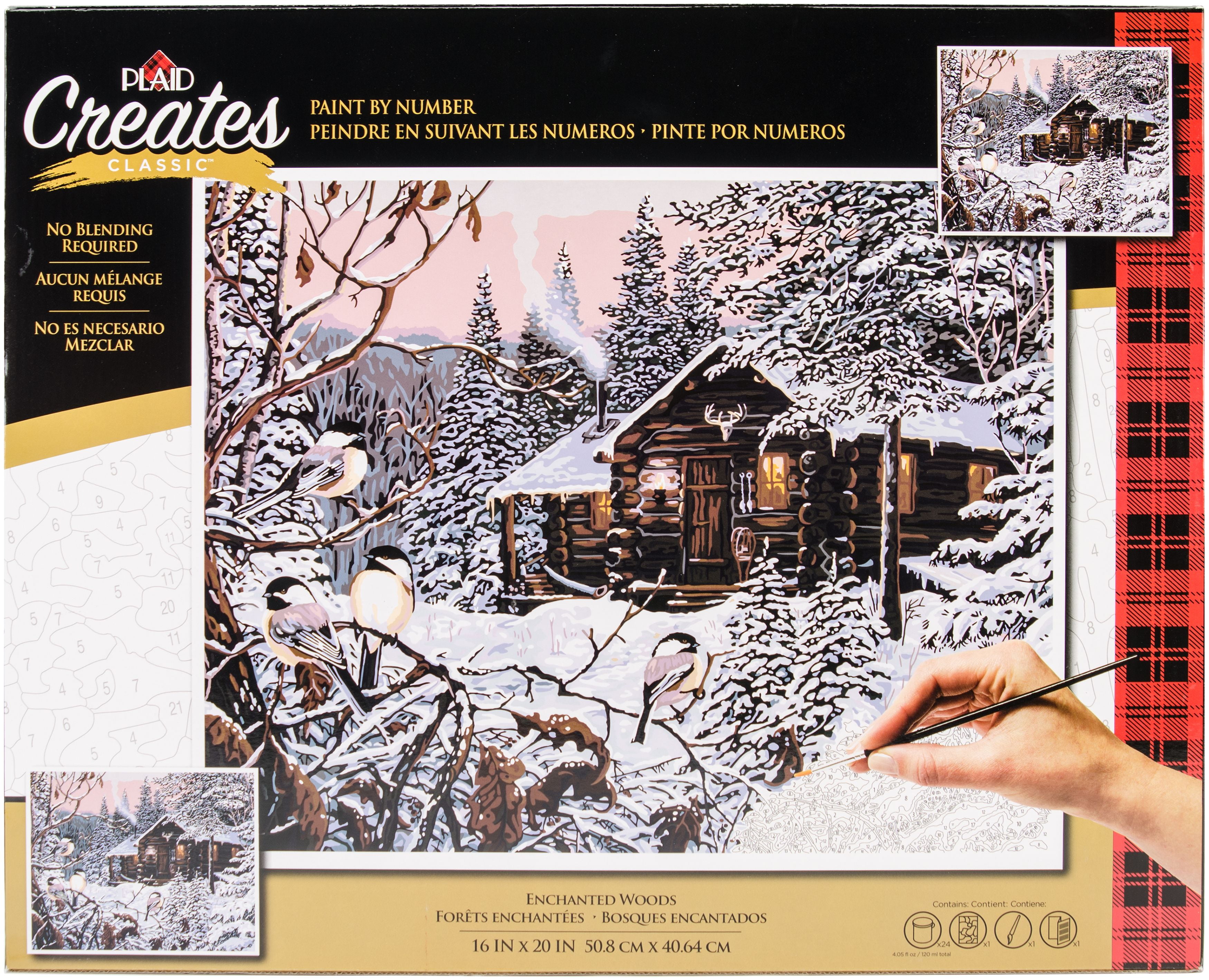 Paint By Number Kit 16"X20"-Enchanted Woods - Walmart.com