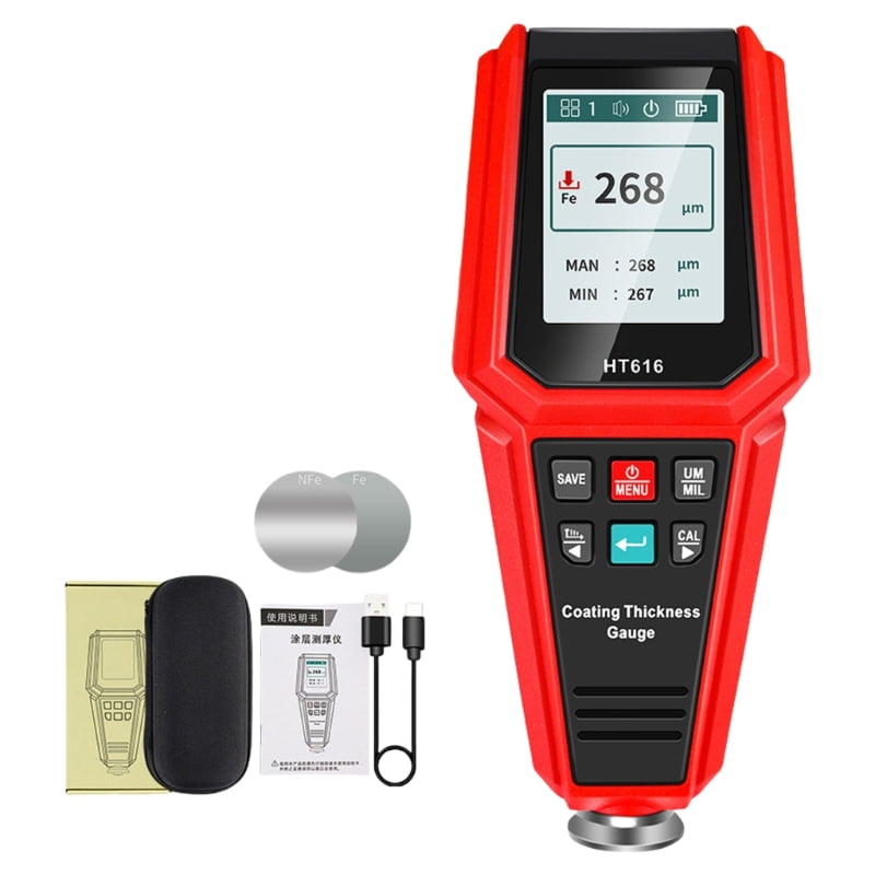 Paint Coating Meter 0-1500μm Coating Thickness Gauge Profession ...