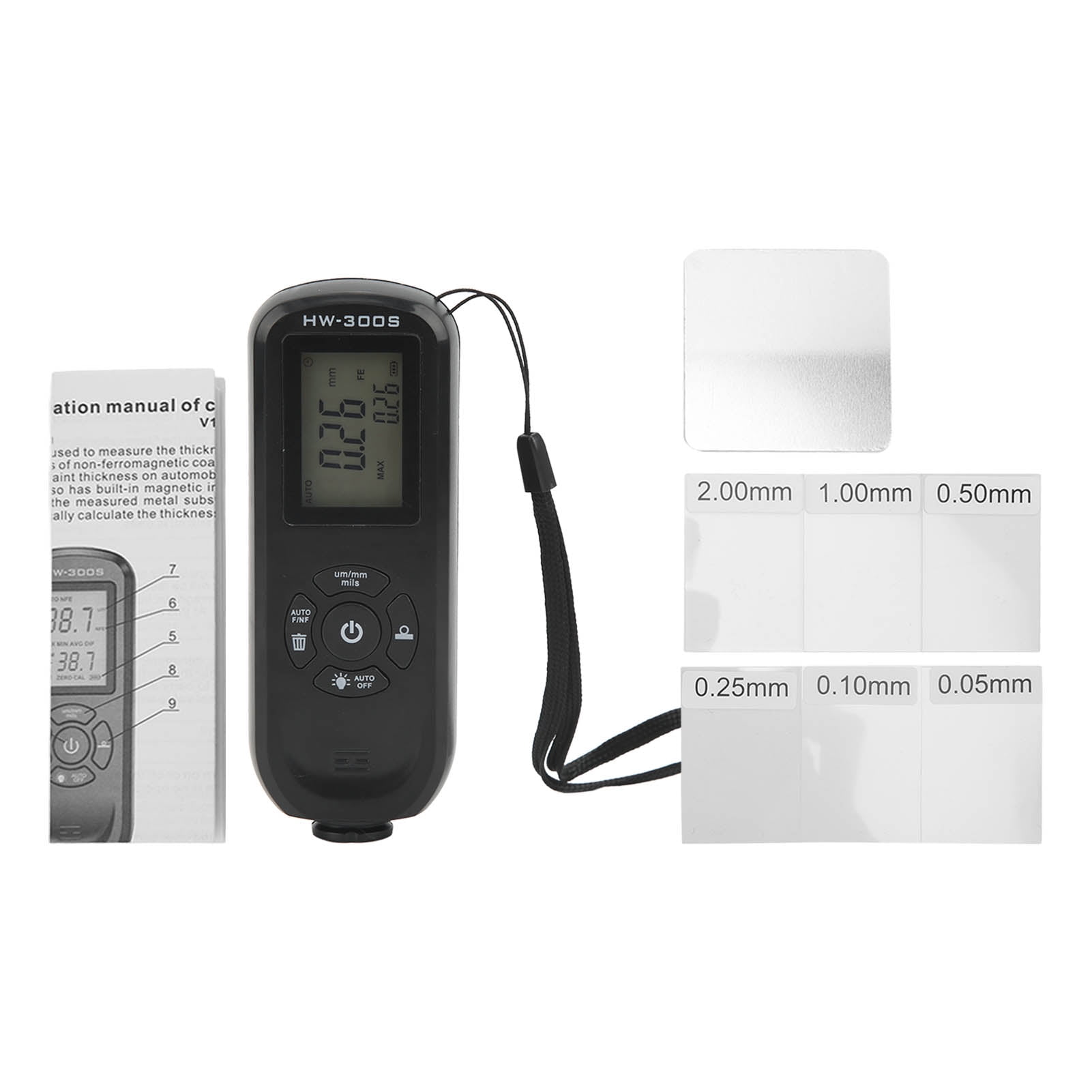 Paint Coating Thickness Gauge Depth Meter 3 Units Um mm Mils for ...